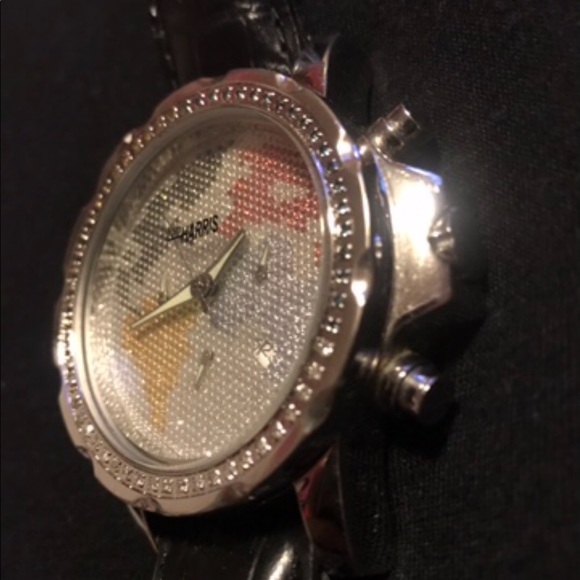 lord harris | Jewelry | Lord Harris Watch 75 Ct Real Diamonds Preowned ...